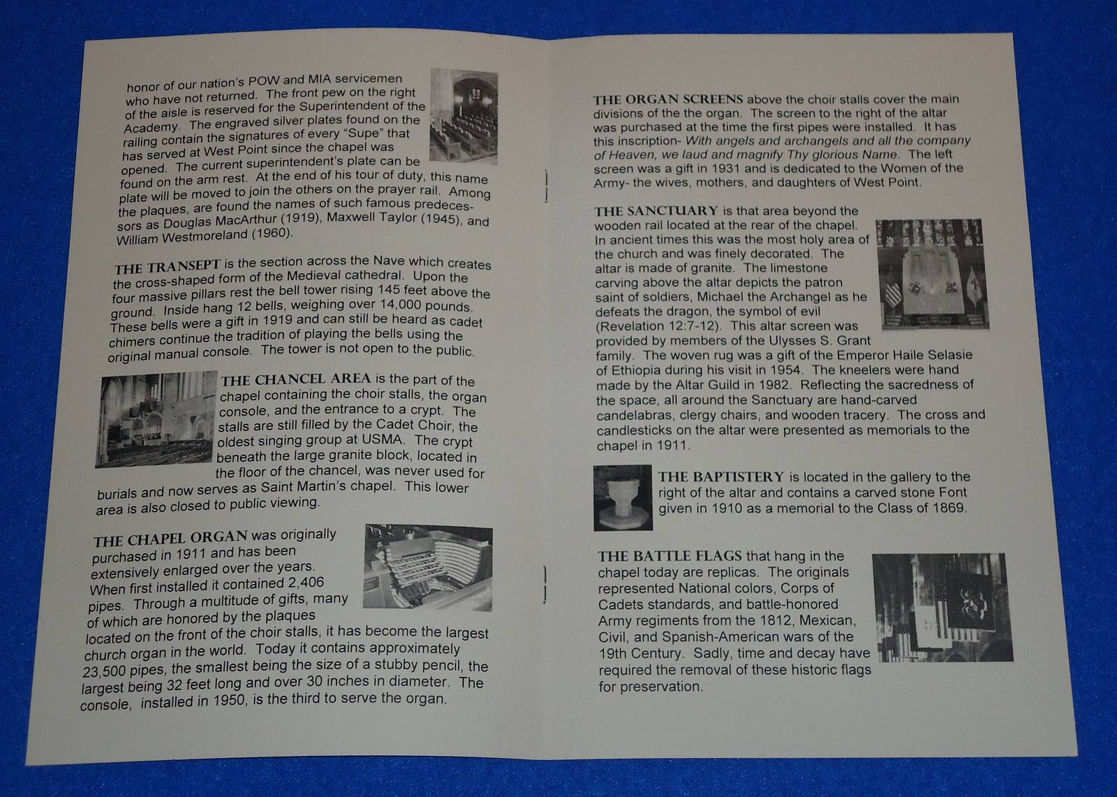 BRAND NEW RADIANT WEST POINT CADET CHAPEL GUIDE UNITED STATES MILITARY ...