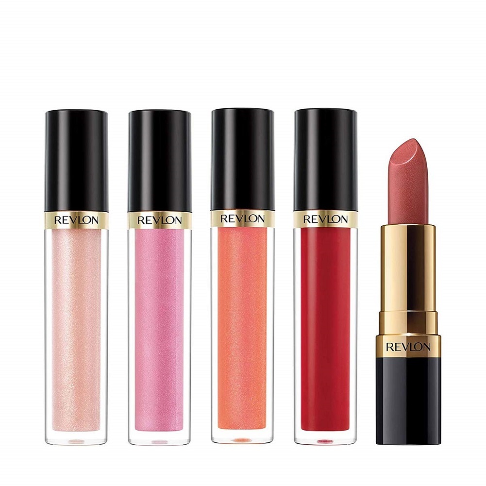 Revlon Super Lustrous Lip Gloss 4 Piece Lip Kit T Set Lip Gloss