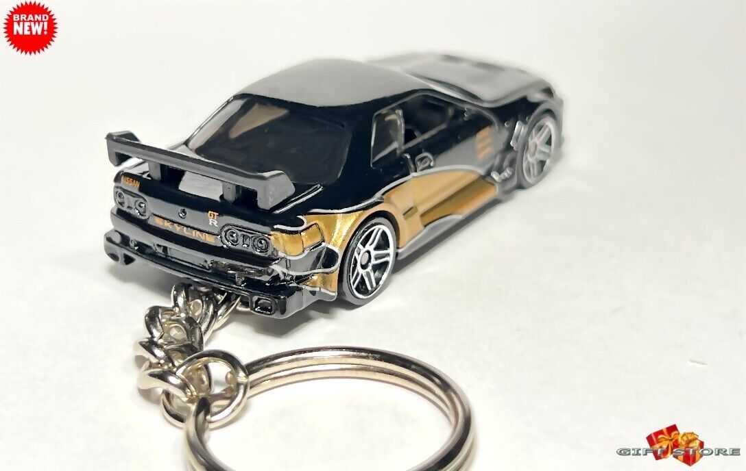 VERY RARE HTF KEY CHAIN BLACK NISSAN SKYLINE GTR GT R R32 CUSTOM ...
