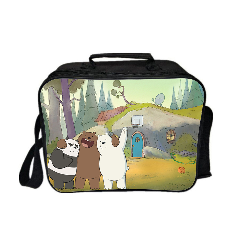 WM We Bare Bears Kid Adult Lunch Box Lunch Bag Fashion Type B ...