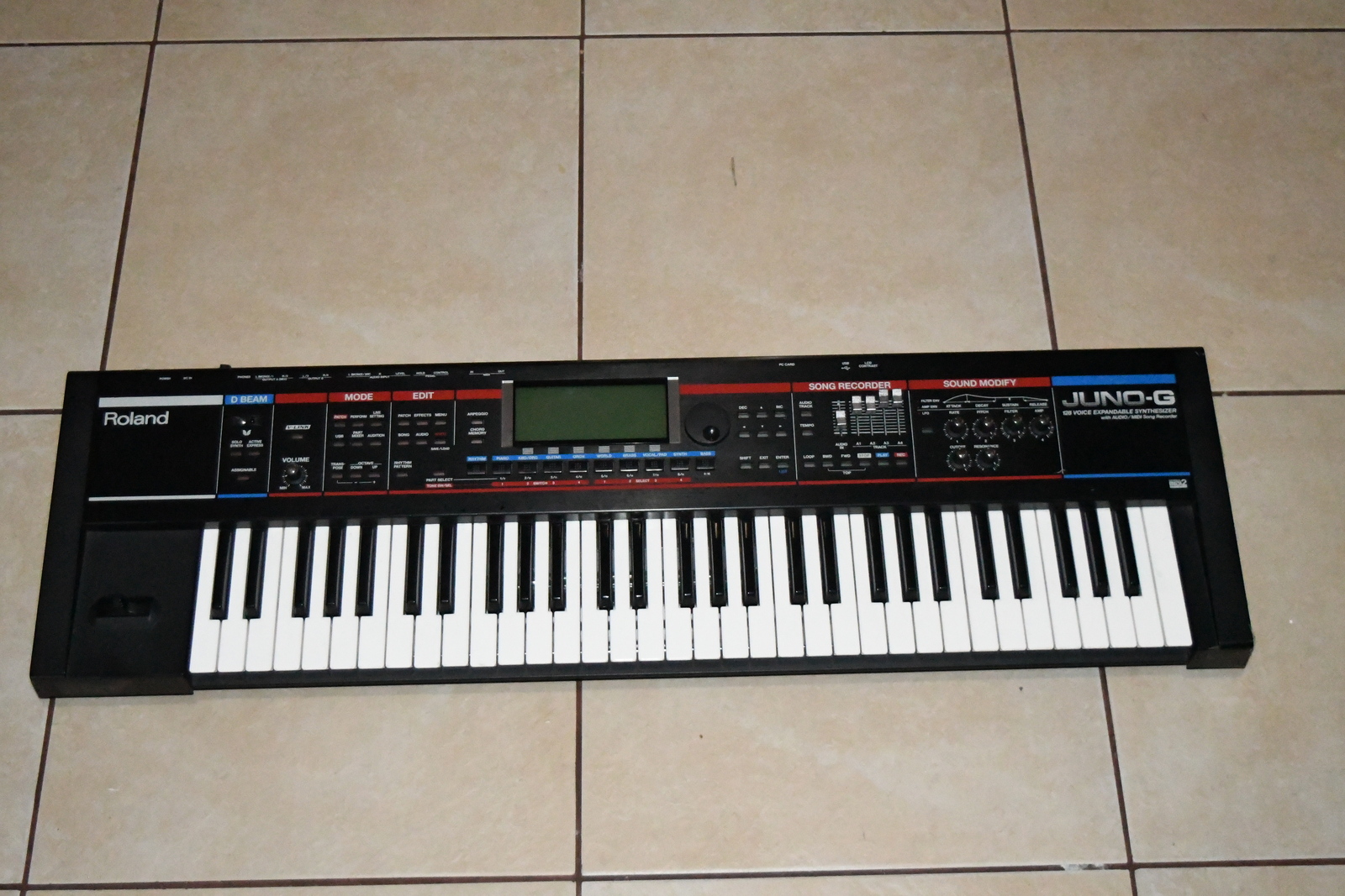 ROLAND JUNO G Synthesizer/Keyboard-Powers On / Will need AC Plug As IS ...