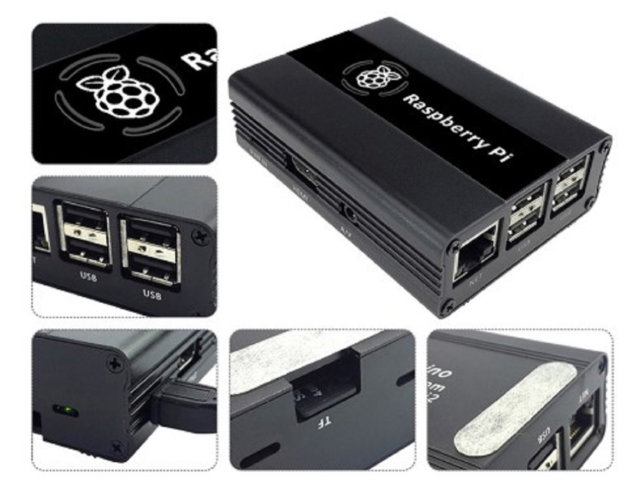 Raspberry Pi 3B Case Aluminum Alloy Metal Case with Fan (Black) for ... Raspberry Pi 3B Case Aluminum Alloy Metal Case with Fan (Black) for ...
