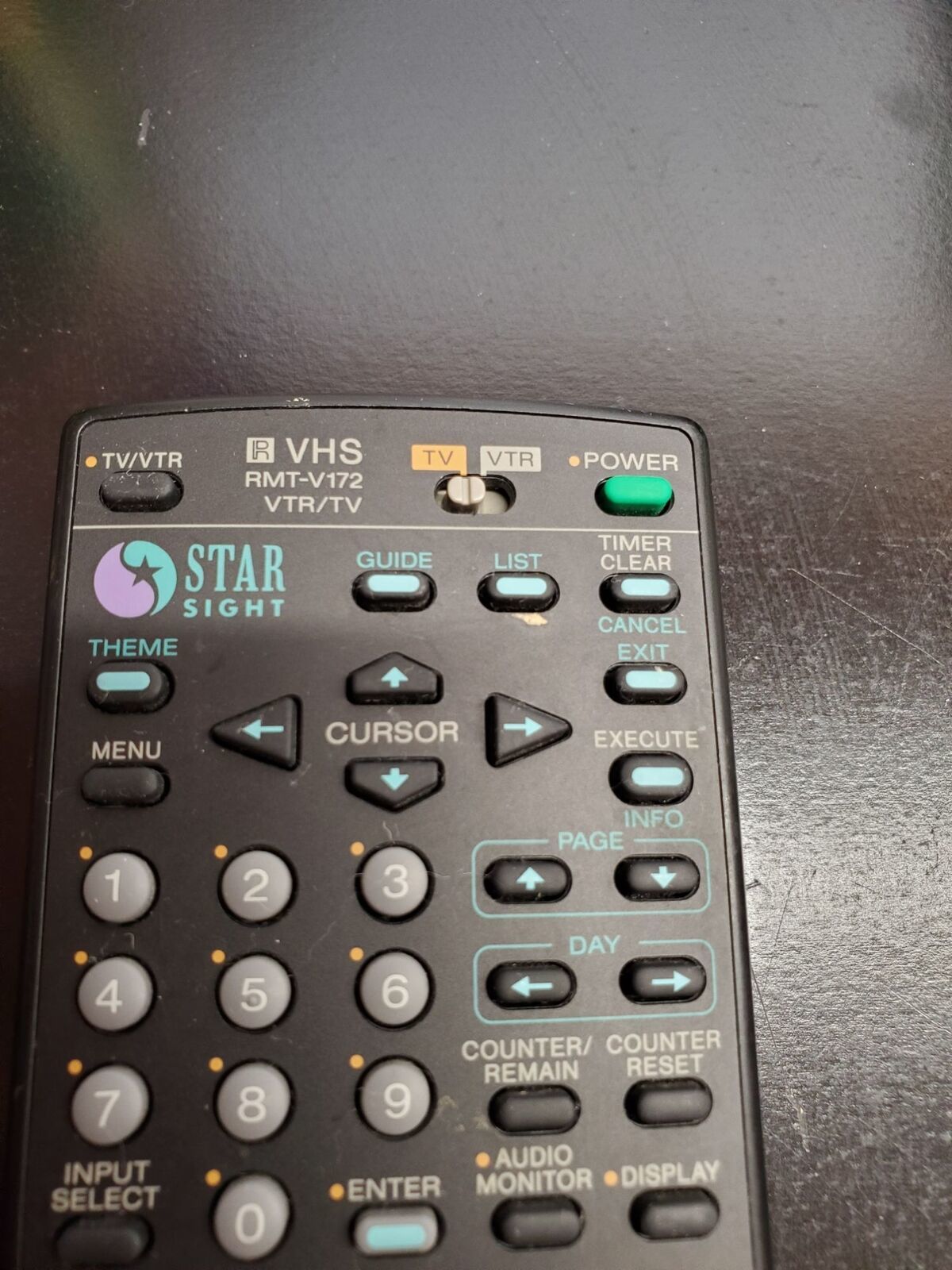 Sony VHS RMT-V172 VTR/TV Remote Control - OEM - Tested - Remote Controls