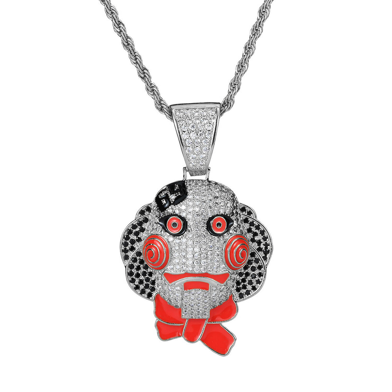 SILVER TEKASHI 69 SAW PENDANT TENNIS NECKLACE SET HIP HOP - Chains ... SILVER TEKASHI 69 SAW PENDANT TENNIS NECKLACE SET HIP HOP - Chains ...