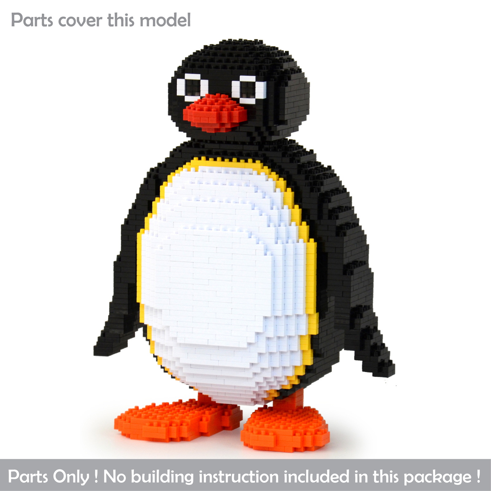 Pingu (Pingu) Brick Sculpture (JEKCA Lego Brick) DIY Kit - Building ...