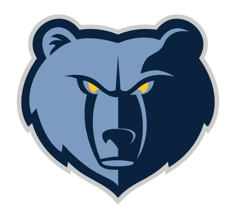 Memphis Grizzlies Bear Head Precision Cut Decal - Basketball-NBA