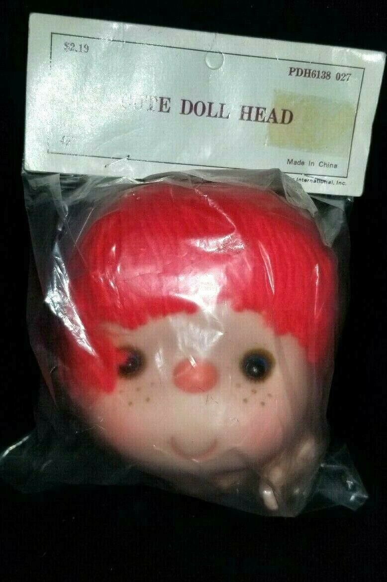 Santa Grandpa Half Face Head 4 Doll Making Plastic Rosy Cheeks NOS ...
