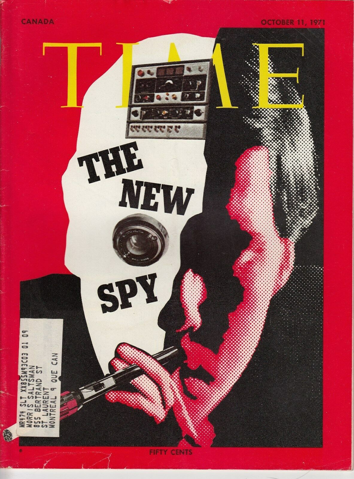 Time Magazine Canada,1971 October 11, The New Spy - Magazines