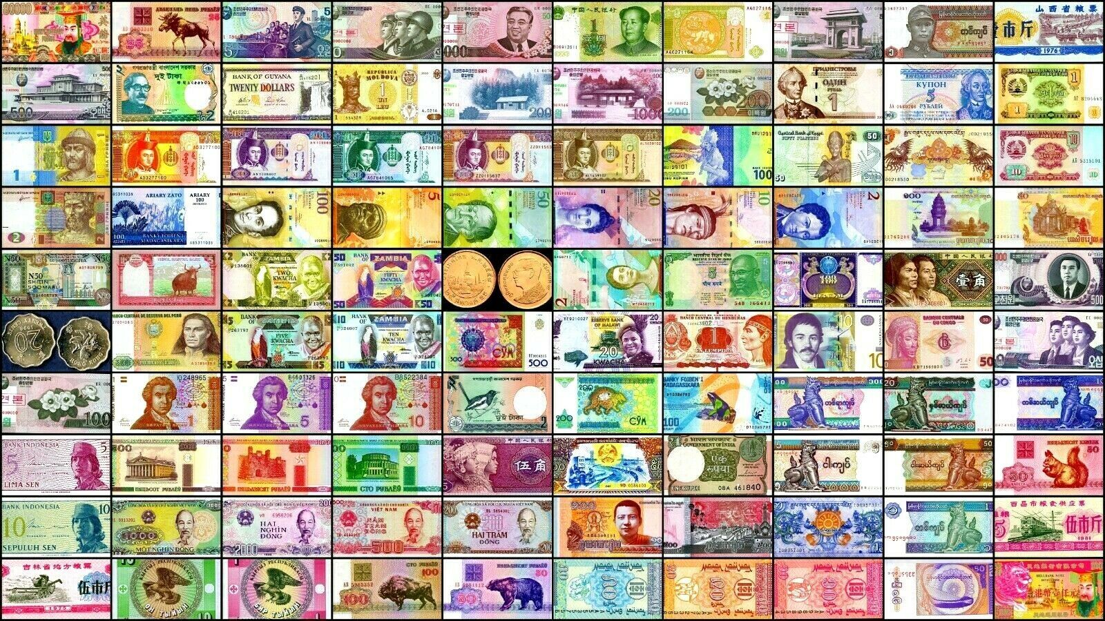 100 Different Types World Currency, Specimen ,Venezuela set of 6, All ...
