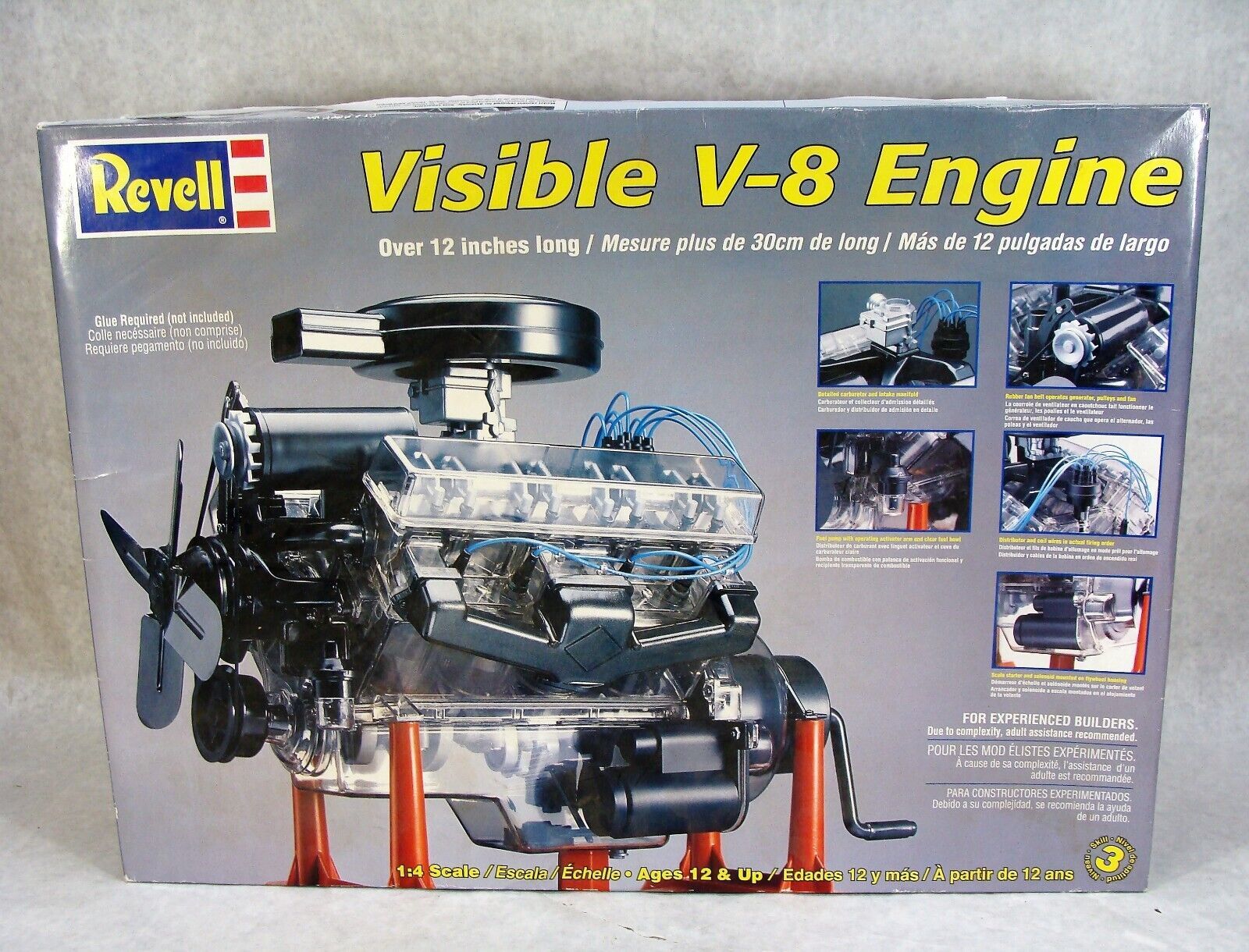 REVELL 2009 VISABLE V-8 ENGINE MODEL KIT 1:4 SCALE NEW! - Automotive