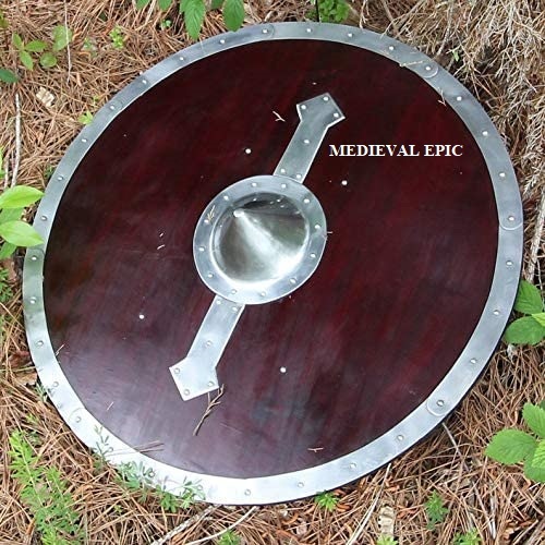 Viking Shield - Brown - Full Size Replica Medieval Shield - Armor & Shields