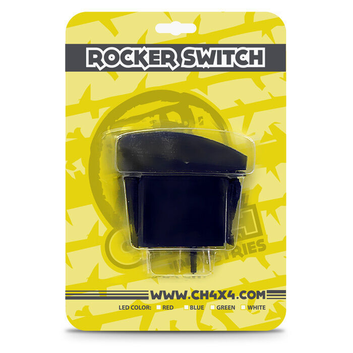 CH4x4 Rocker Switch Off-Road Led Ligths Symbol 3 - Vertical - Green LED ...