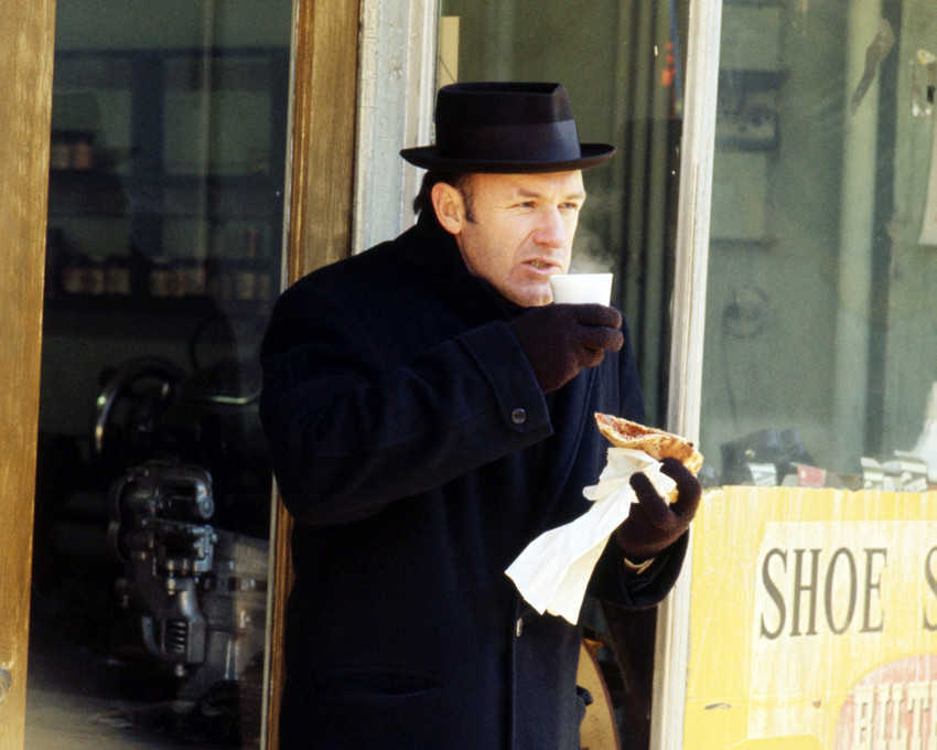 Gene Hackman 8x10 Photo The French Connection holding coffee in New ...