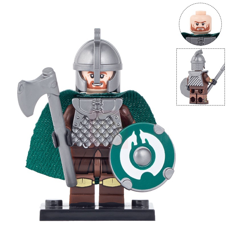 8pcs The Rohan Soldiers Rider Archers The Lord of the Rings Uruk-Hai ...