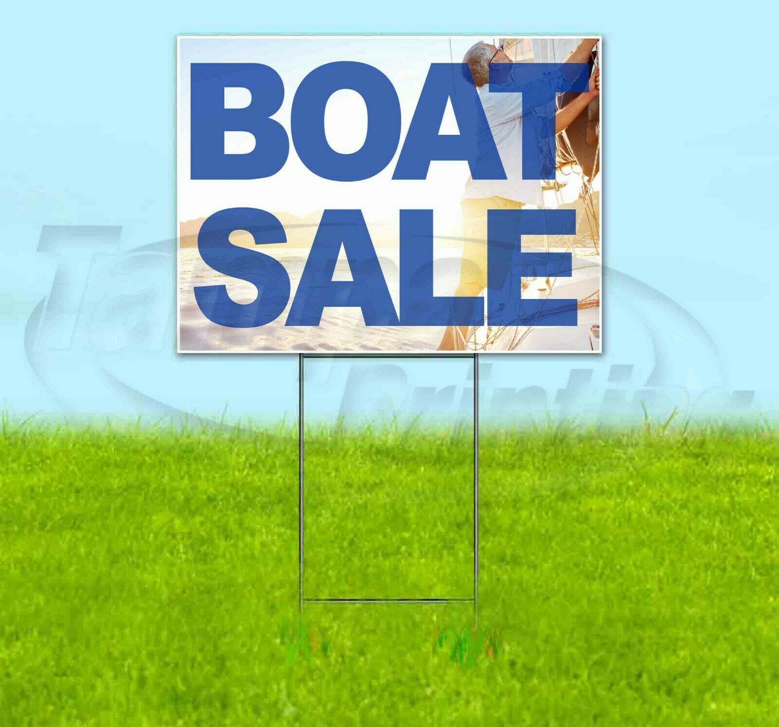 BOAT SALE 18x24 Yard Sign Corrugated Plastic Bandit Lawn USA - Business ...