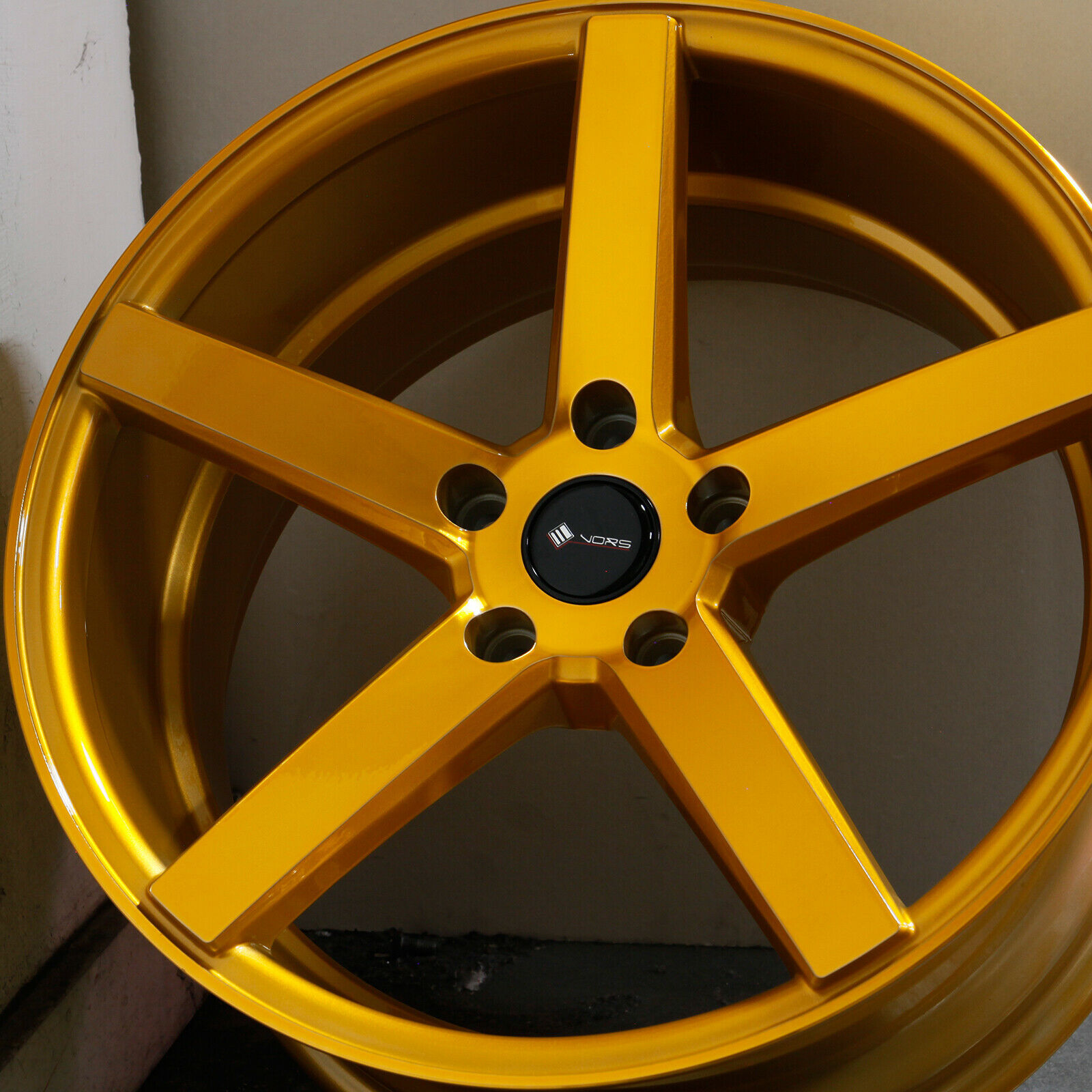 18x8.5 Vors TR5 5x114.3 35 Candy Gold Wheels Rims Set(4) - Wheels