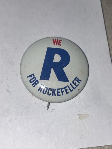 vintage We R For Rockefeller Nelson Rockefeller Campaign Pin 1 ...