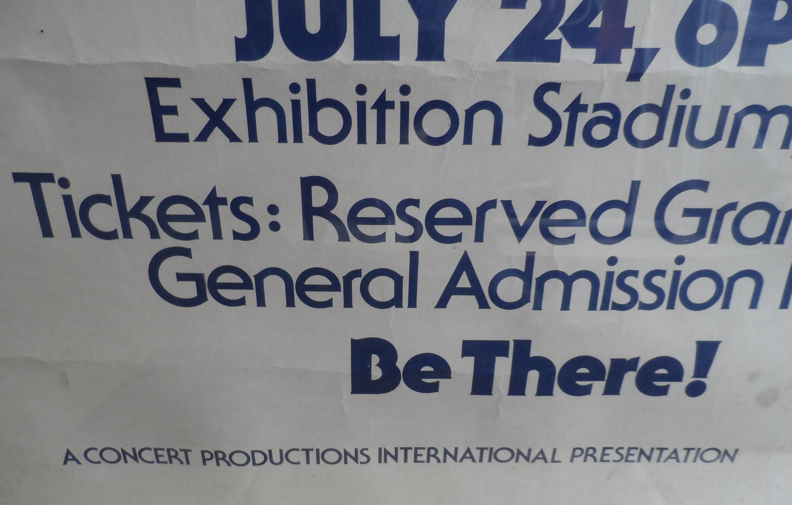 ELP Emerson Lake & Palmer 1977 Works Tour Poster Original CNE Toronto ...