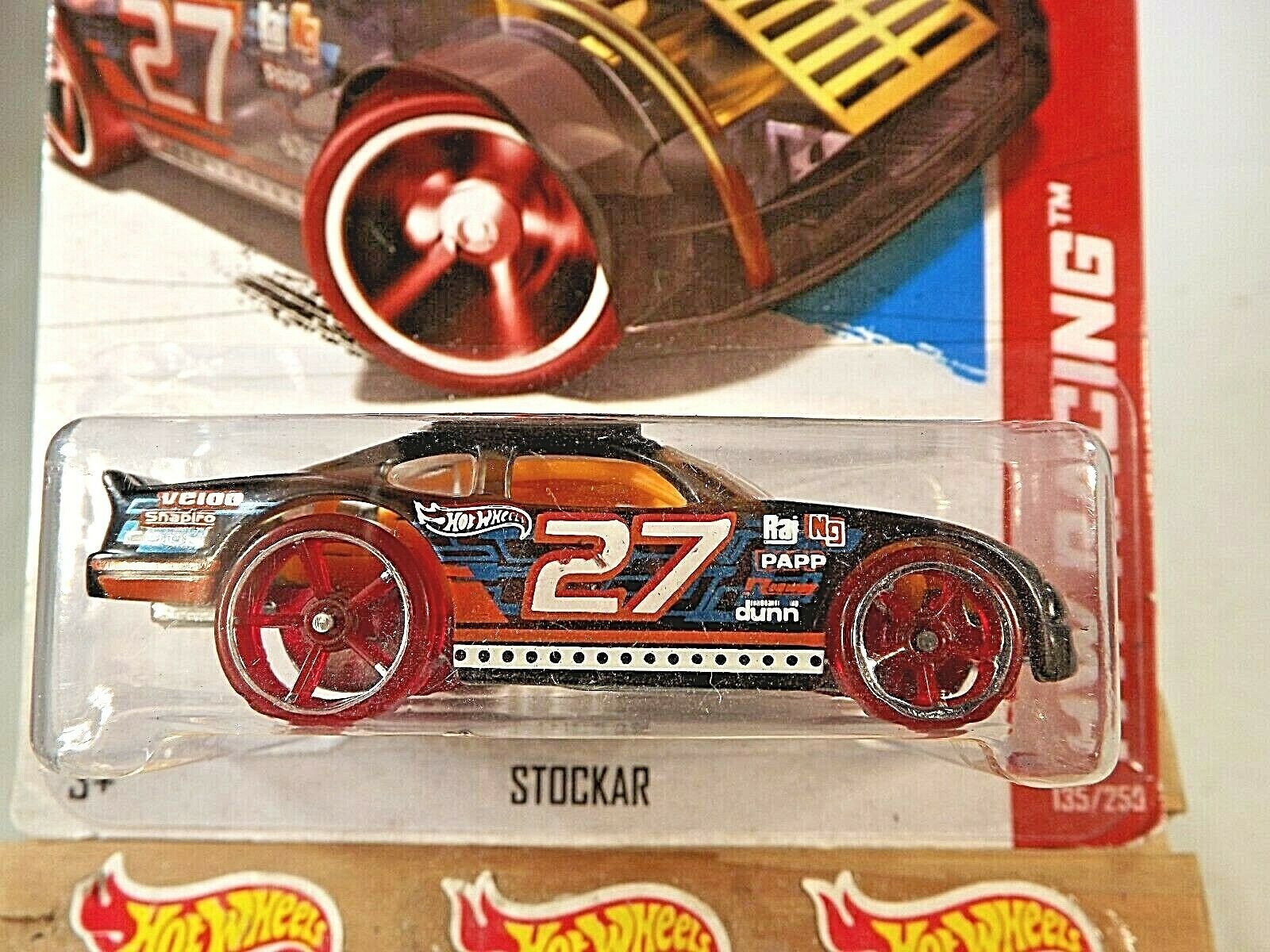 2013 Hot Wheels #135 HW Racing X-Racers STOCKAR Transparent Black wRed ...