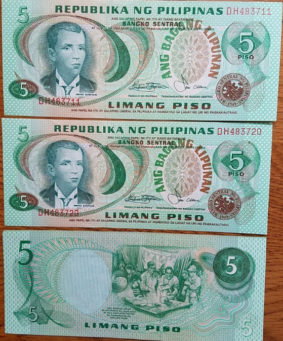 Republika ng Pilipinas Bangko Sentral 5 PISO Ang Bagong Lipunan ...