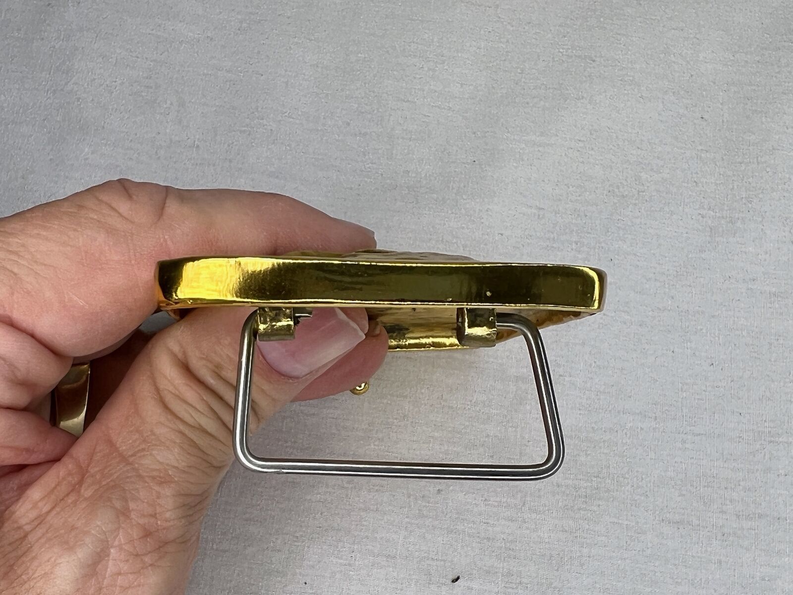 Tomb Raider, Skull Belt Buckle, Real Prop Replica, Metal, Gold, Signed ...