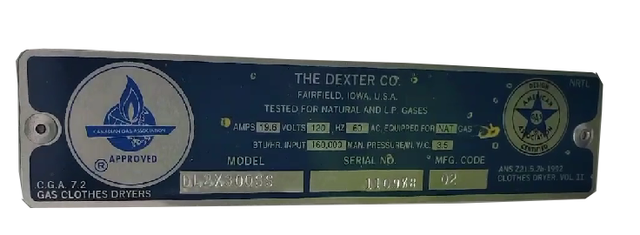 Dexter Coin-Op Stack Dryer, 30 lbs, Model: D2LX30QSS S/N: 110988 ...