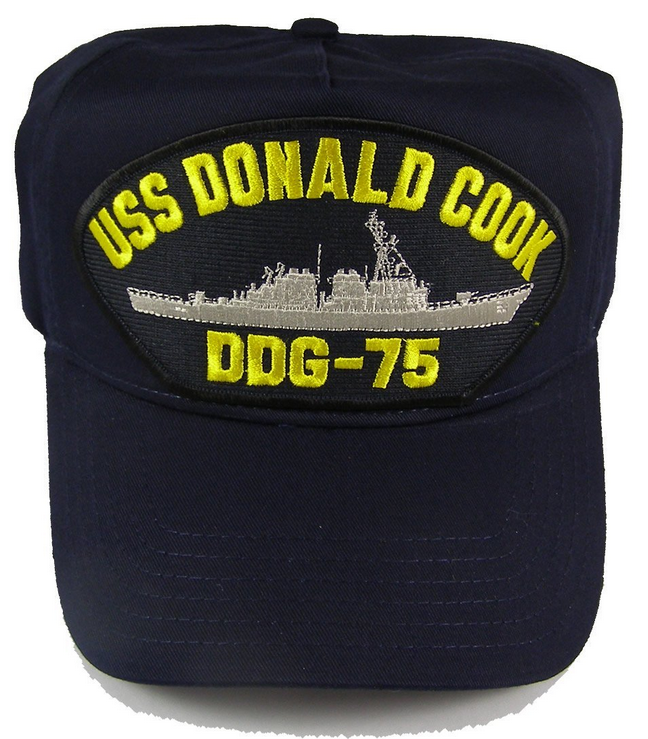 USS DONALD COOK DDG-75 HAT USN NAVY SHIP ARLEIGH BURKE CLASS DESTROYER ...