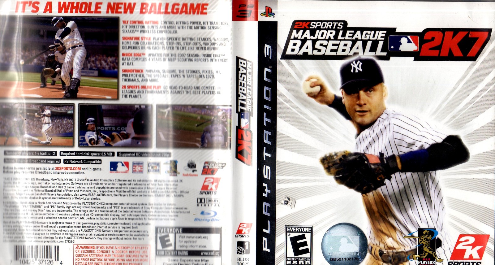 Playstation 3 - Major League Baseball 2K7 - Sony - Video Games