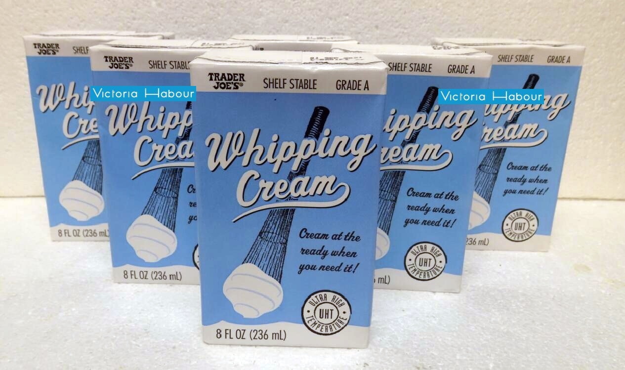 Three pack: Trader Joe’s Shelf Stable Grade A Whipping Cream 236ml 8fl ... Three pack: Trader Joe’s Shelf Stable Grade A Whipping Cream 236ml 8fl ...