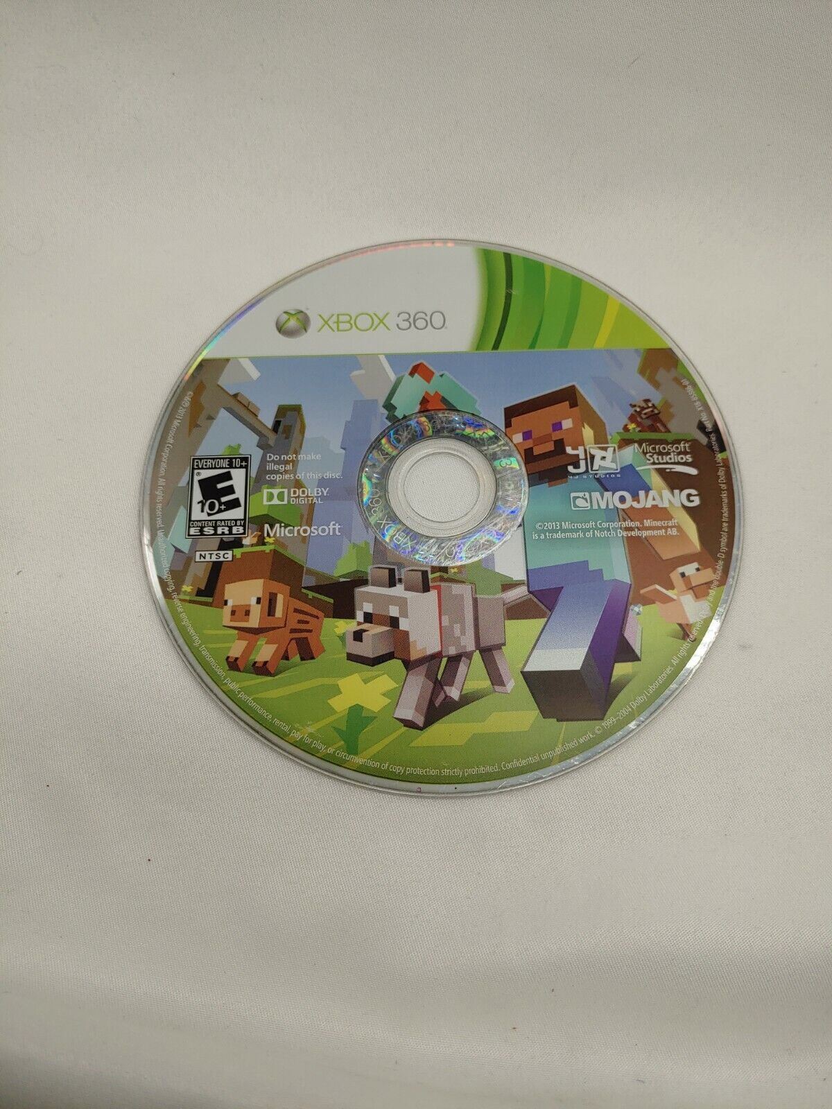 Minecraft Xbox 360 Edition Game Disc Only Resurfaced and Tested - Video ...
