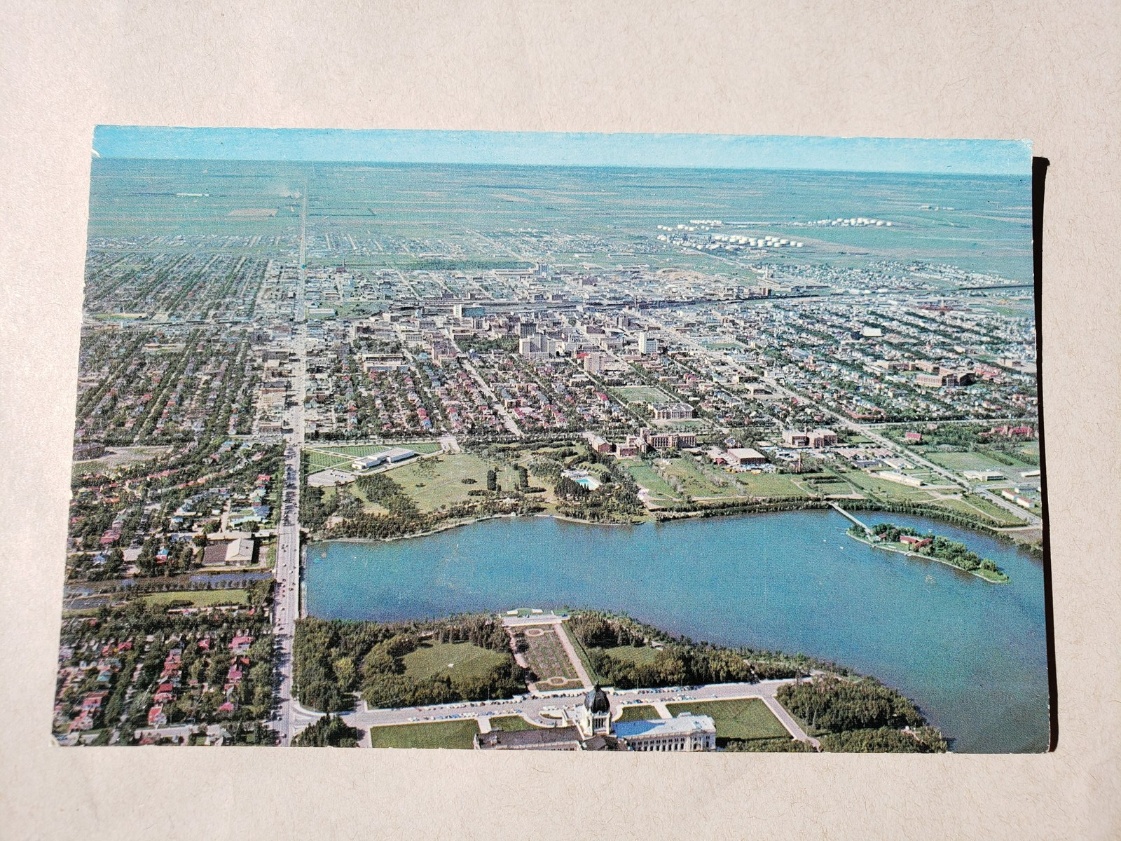 Vintage Postcard - Regina Saskatchewan 1960s Aerial View - Grant Mann ...