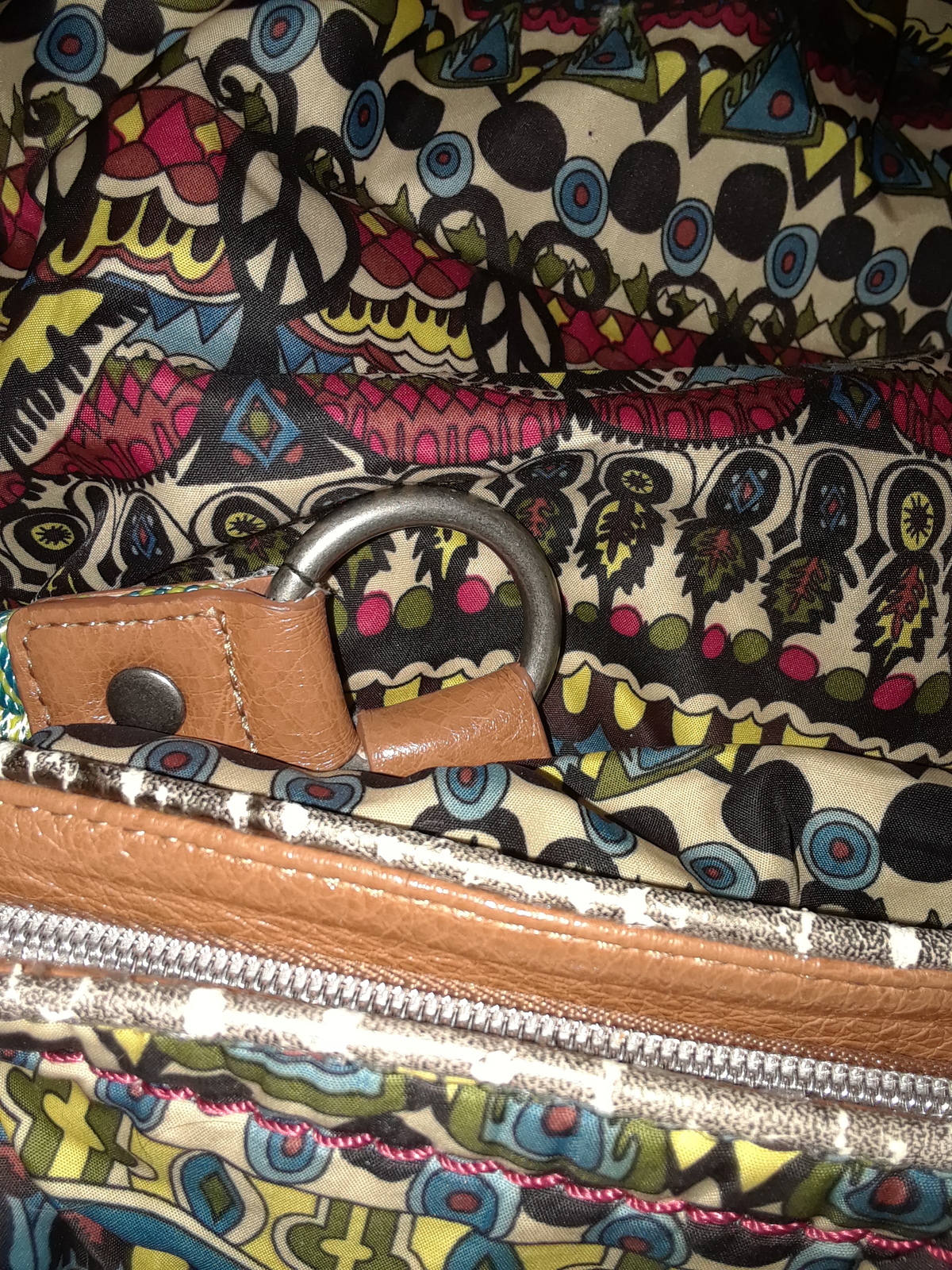 The Sak Sakroots Shoulder Bag Hobo Purse Peace Signs Large Handbag Tote ...