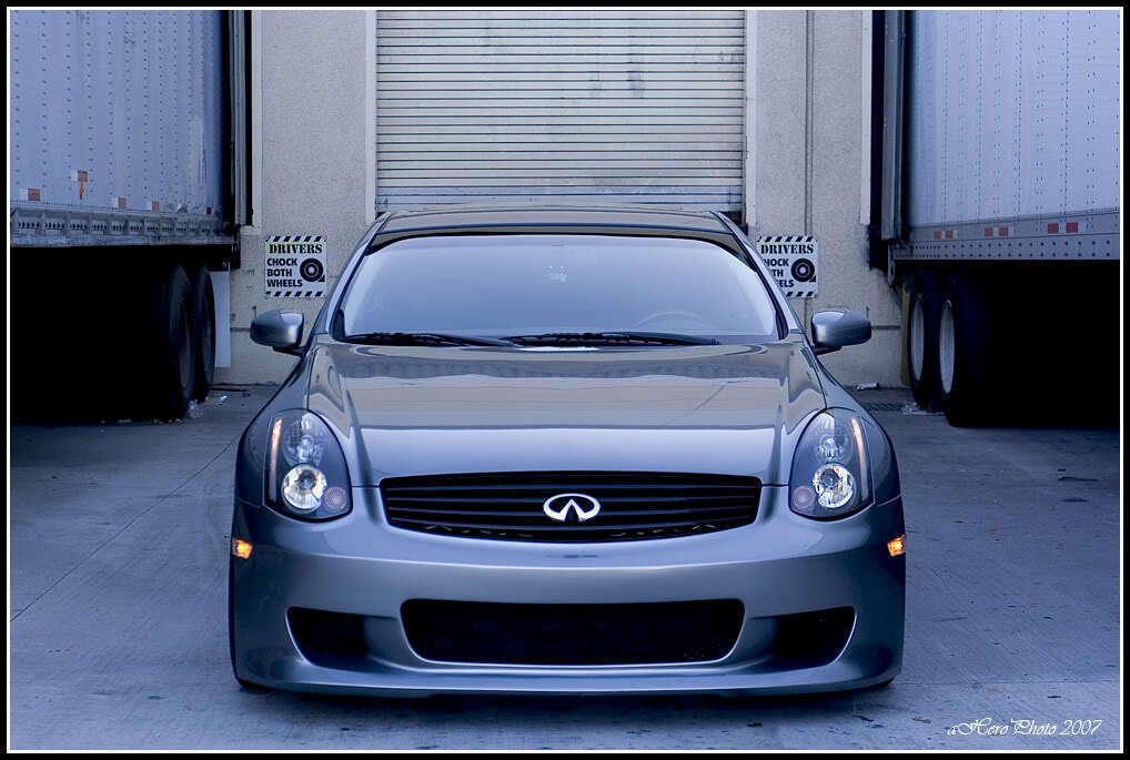 Fits Inifinit g35 Coupe Kuruma Z style Urethane front bumper bodykit ...