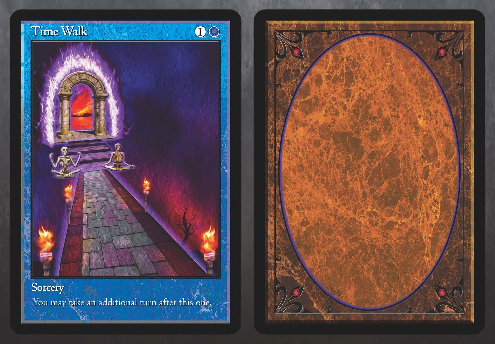 Time Walk Custom Card Altered Art - CCG Individual Cards