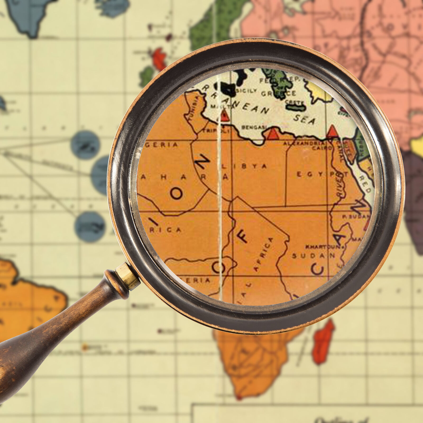 Outline of The Post-War New World Map by Maurice Gomberg, 1942 ...