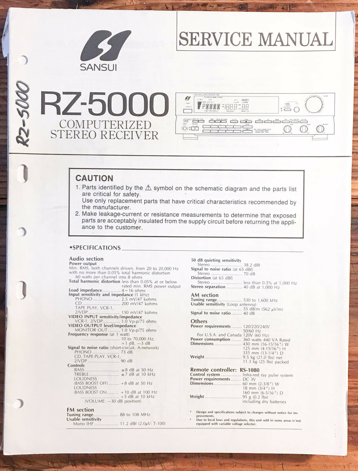 Used Sansui RZ-5000 Receivers for Sale | HifiShark.com