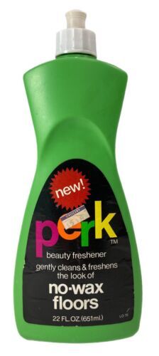 Vtg 70s 80s PERK Floor Cleaner No Wax Liquid Bottle Movie Set Prop ...