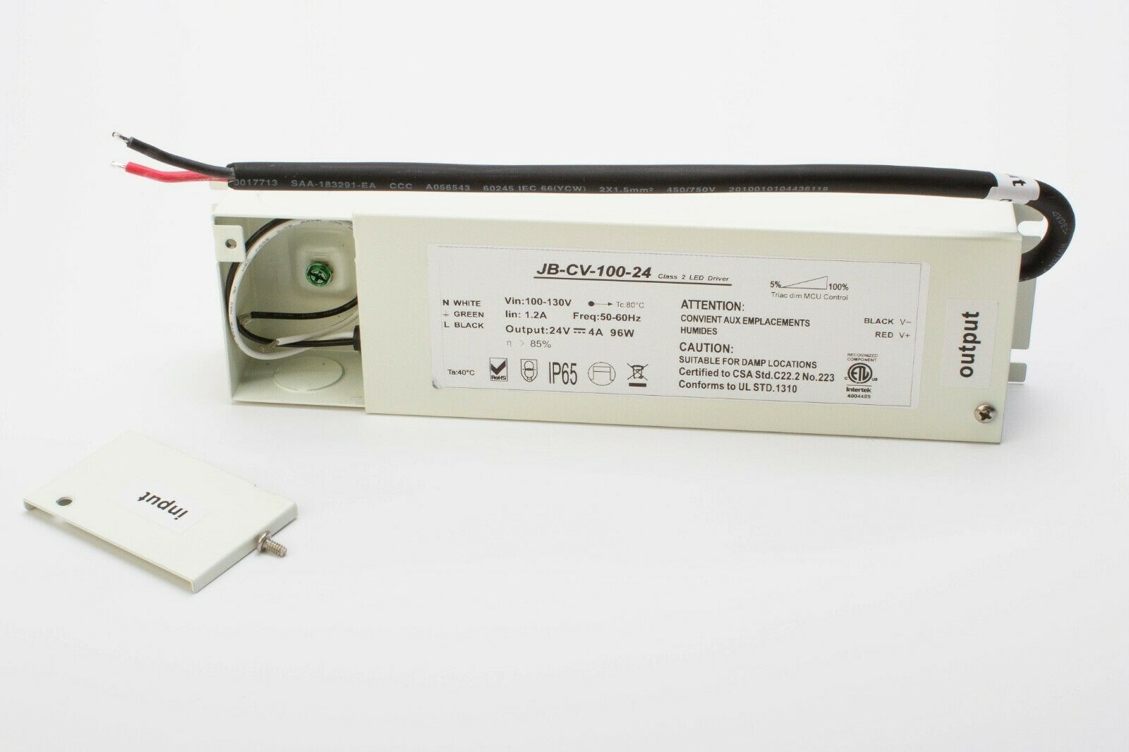 ETL 24v Dimmable Power supply for LED Strips 80w 96w Compatible Lutron ...