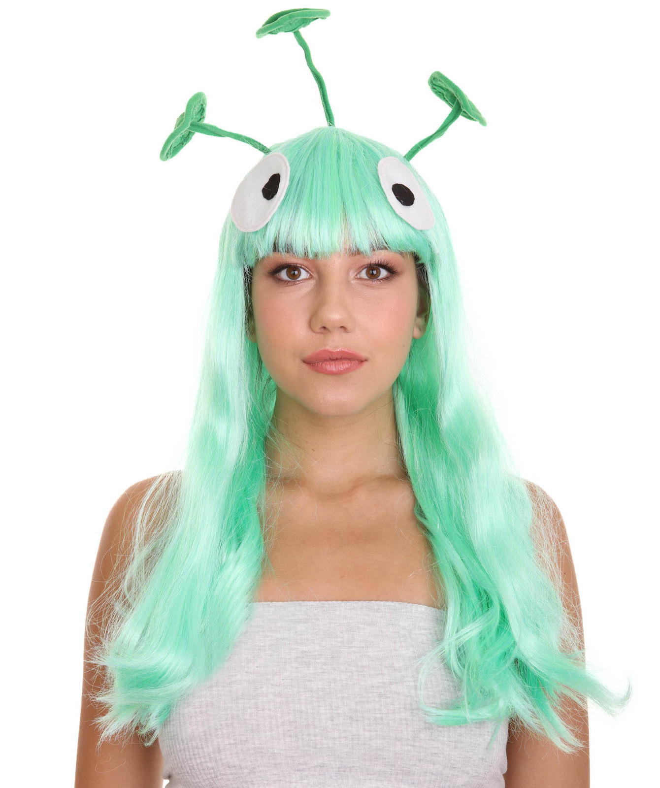 Luis and The Aliens Wig with 3 Antennaes | Green TV/Movie Wigs - Wigs ...