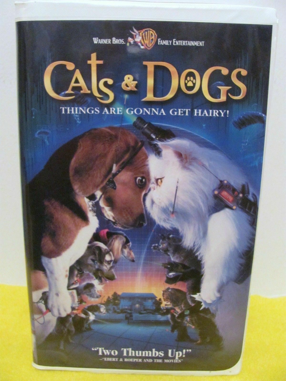 VHS Cats Dogs (VHS, 2001, Clamshell) - VHS Tapes