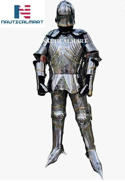 NauticalMart Gothic Suit Of Armor - Medival Full Body Armour German ...