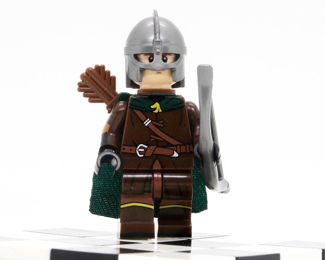 Lord of the Rings Rohan Archer Soldier Minifigures Weapons and ...