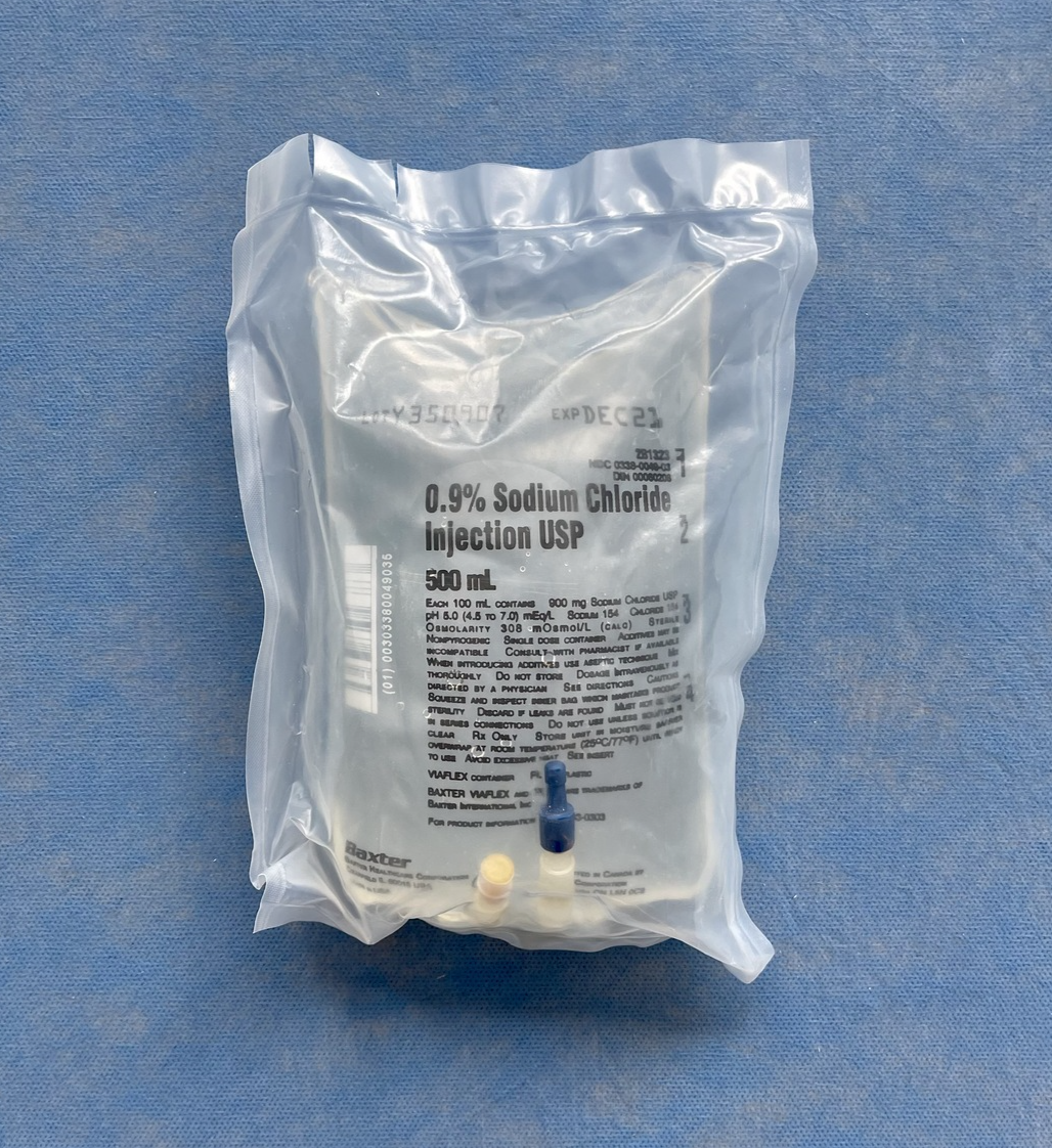 No Rx Required Iv Fluid Bag 09 Sodium Chloride Normal Saline 500ml 5l Other Health