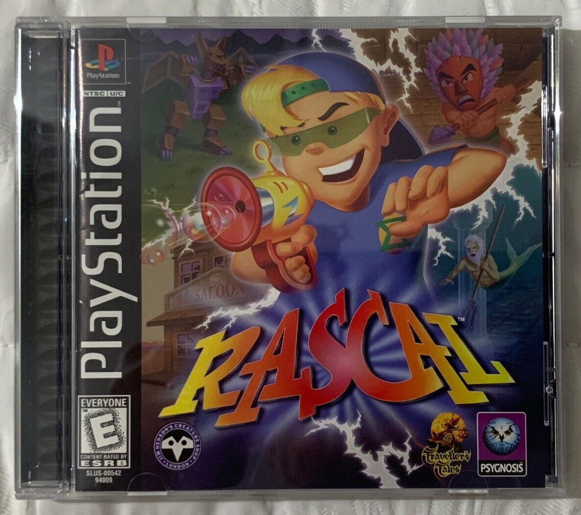 Rascal Sony PlayStation 1 PS1 1998 Black Label Manual, Original Case ...