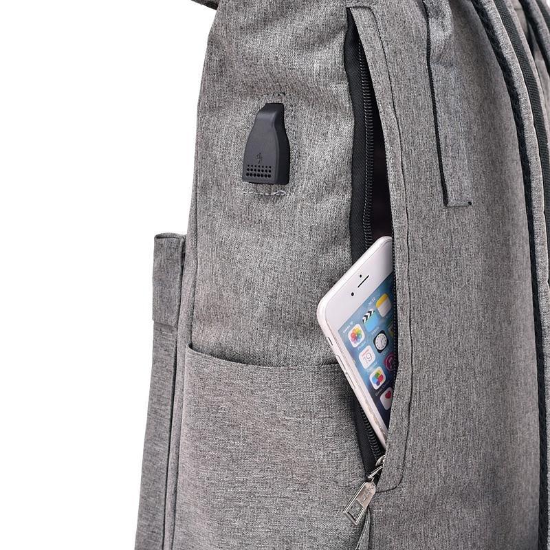 Anti-theft Backpack USB Charging Men Laptop Backpacks For Teenagers ...