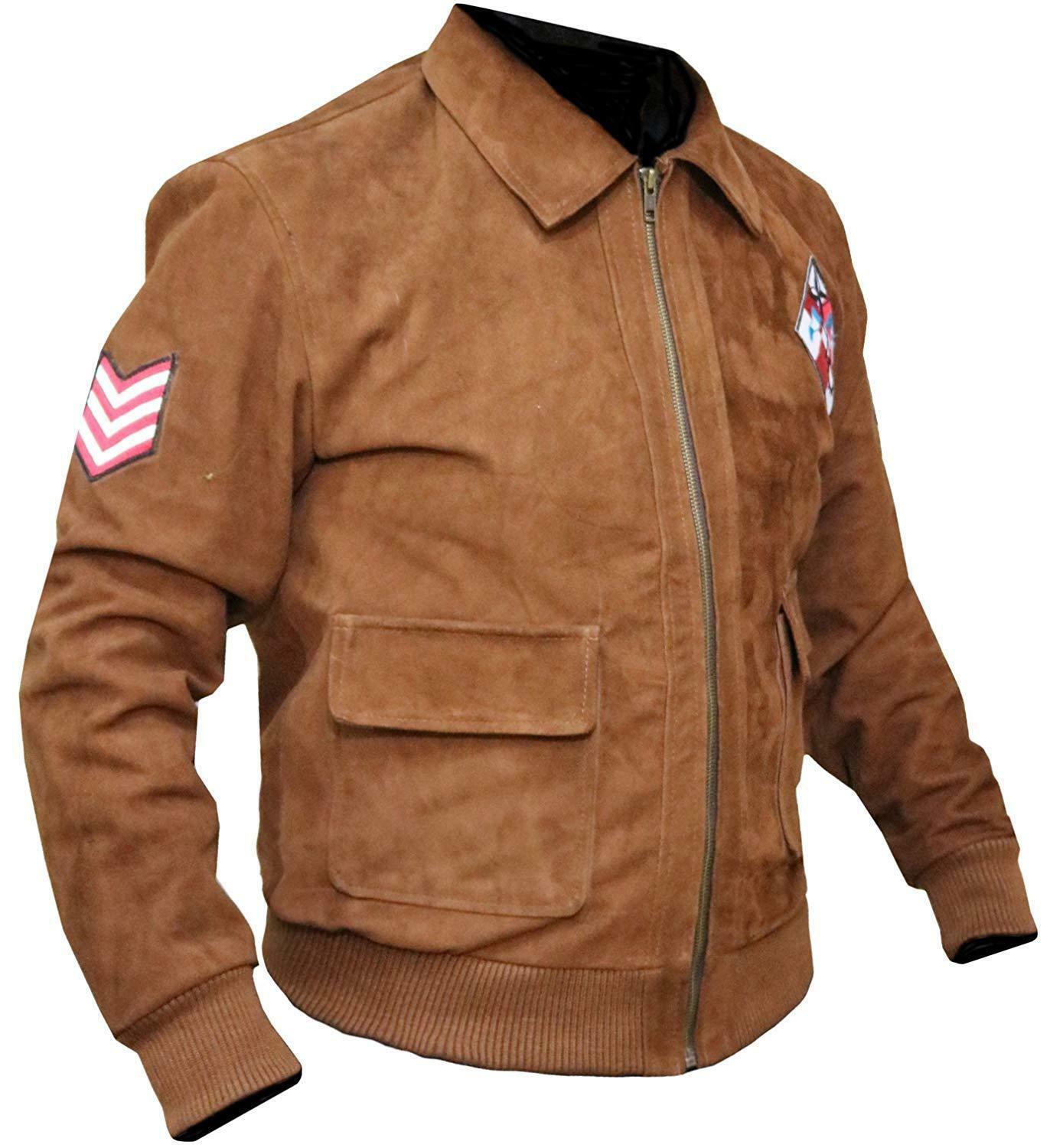 MENS HAZUKI SHENMUE RYO GAME BROWN SUEDE LEATHER JACKET, ALL SIZES ...