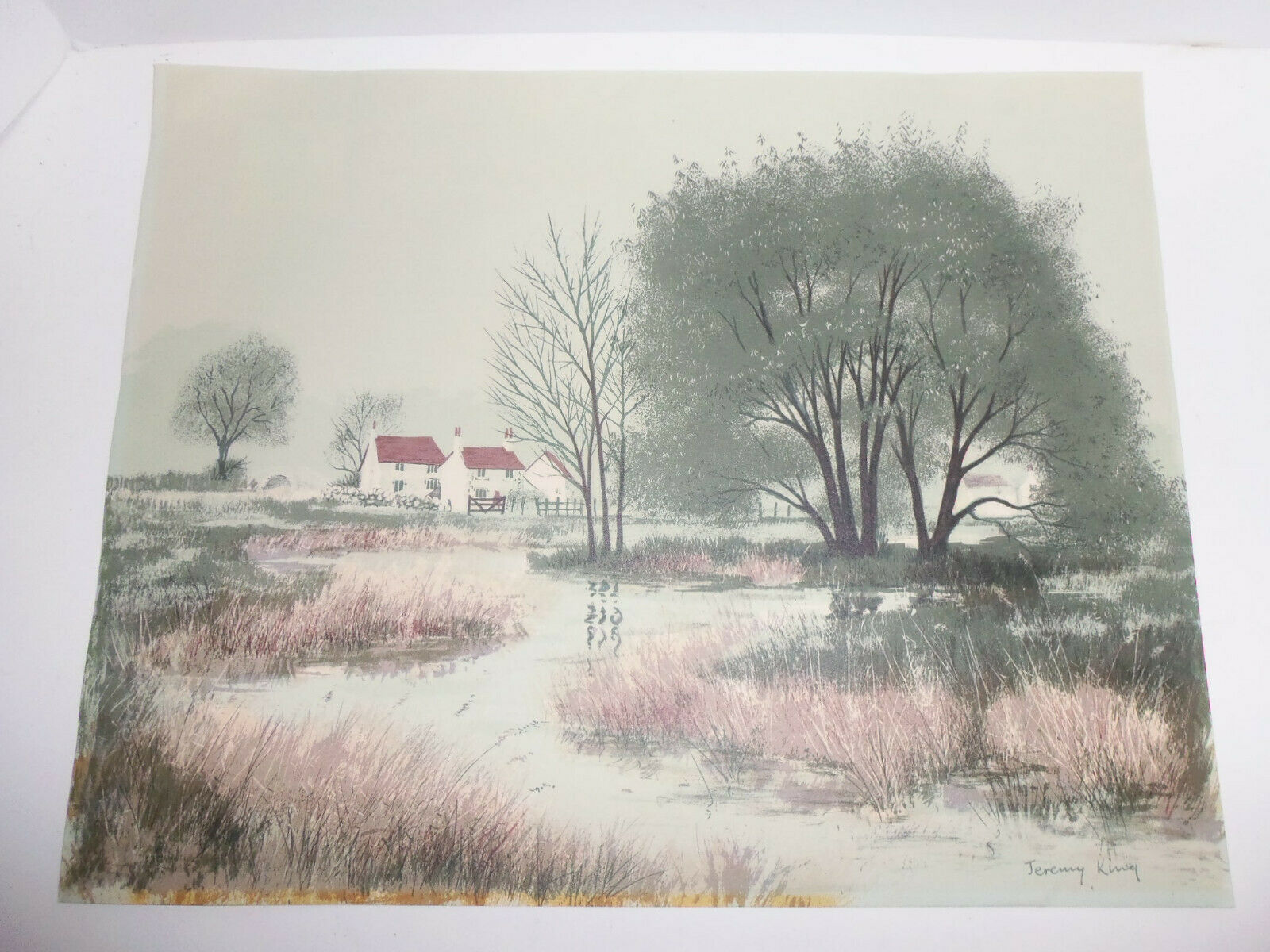 Vintage 1972 Jeremy King Litho A Cheshire Stream London Landscape ...