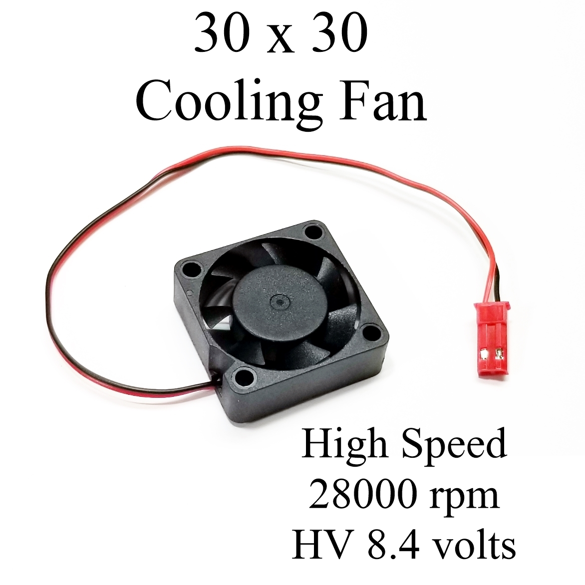 RCP Xtreme Cool 30mm x 30mm Fan 28000 rpm Cooling Fan JR "Y" Wire ...