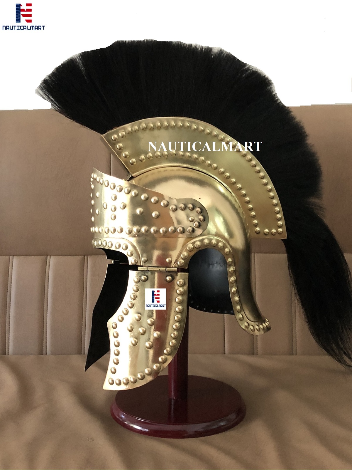 NauticalMart Roman Emperors Praetorian Guard Brass Roman Helmet with ...