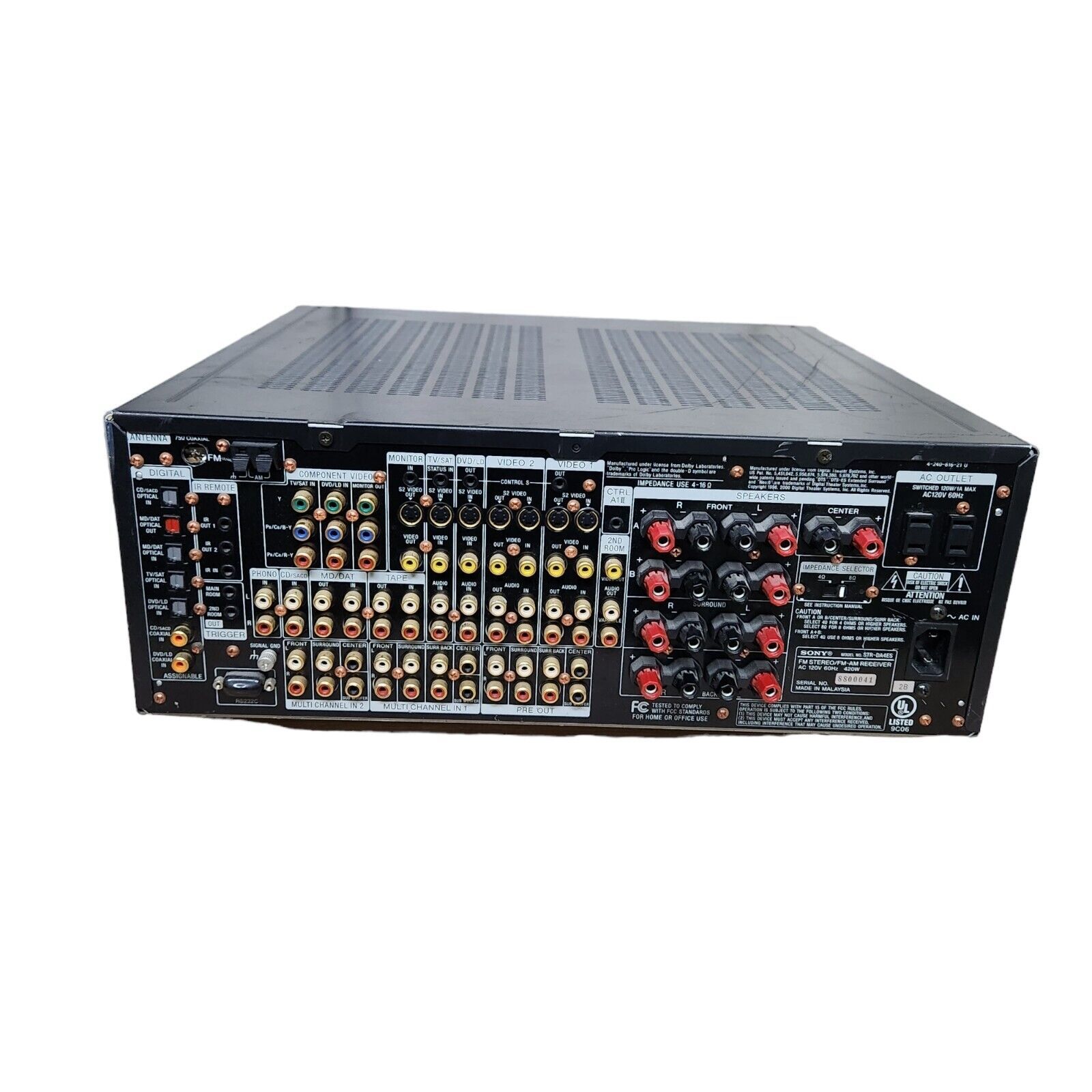 Sony STR-DA4ES Digital Cinema Sound / Discrete 71 CH Amplifier Amp ...